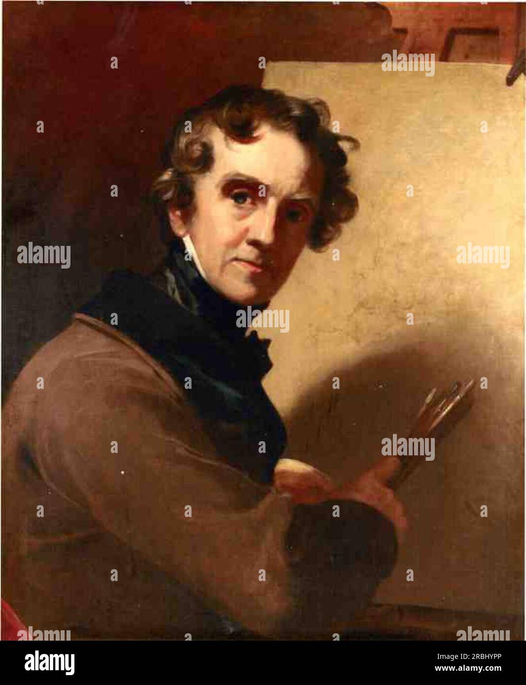 Self Portrait 1850 by Thomas Sully Stock Photo - Alamy