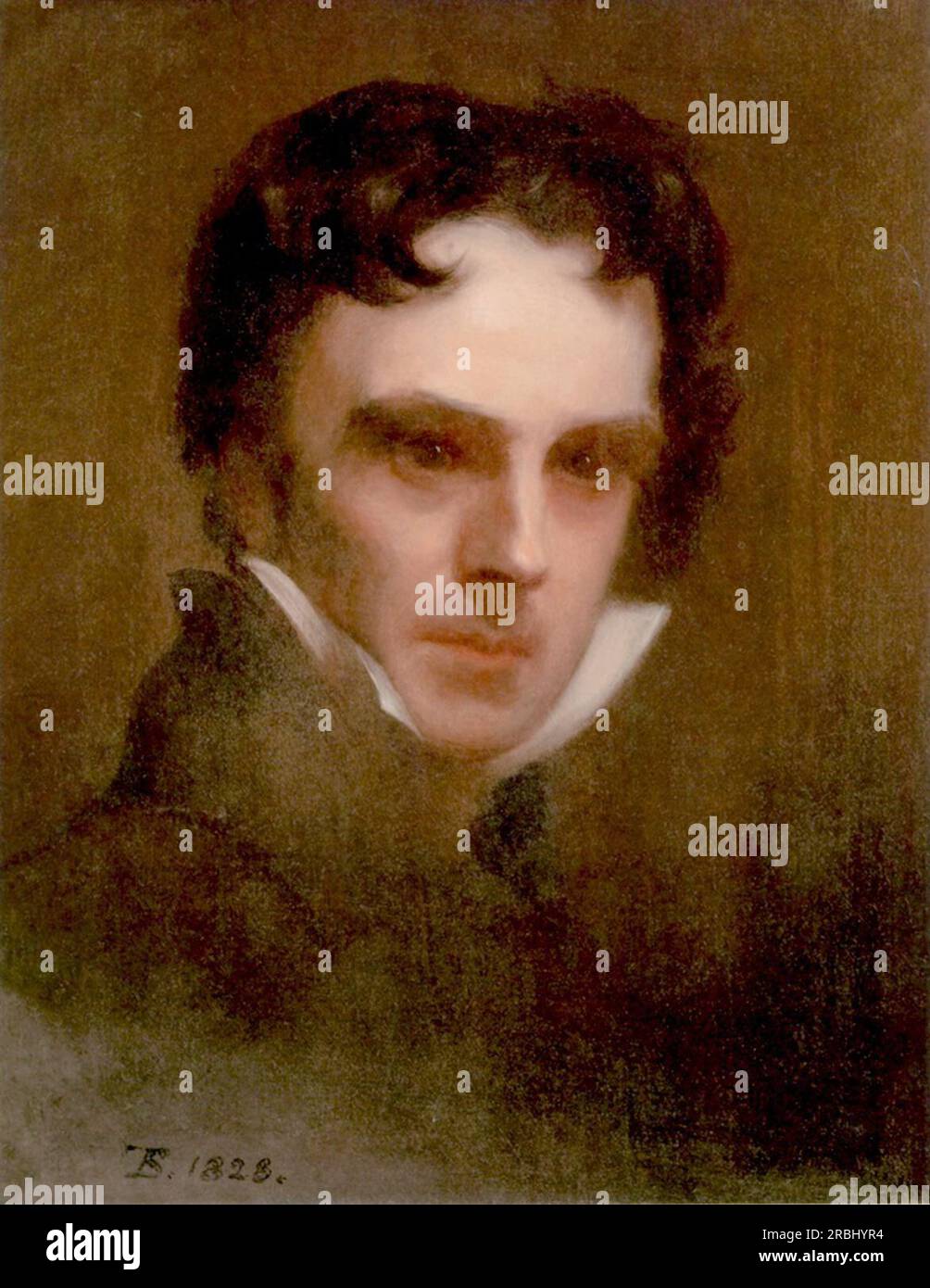 Self-Portrait 1828 by Thomas Sully Stock Photo - Alamy