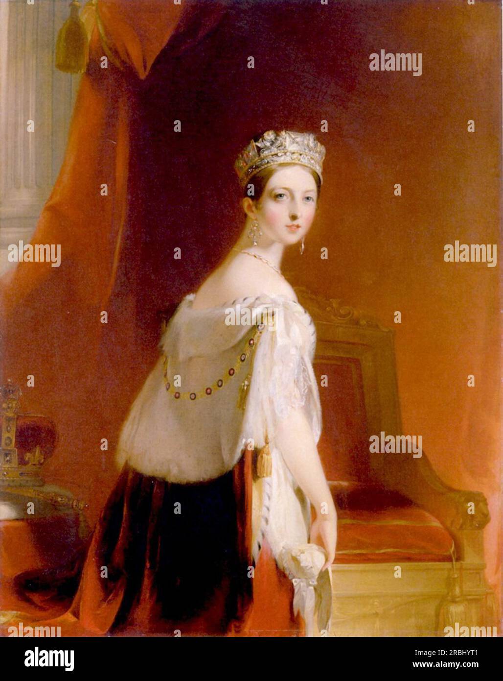 Queen Victoria 1838 by Thomas Sully Stock Photo - Alamy