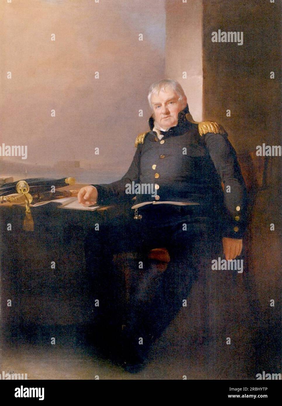 Colonel Jonathan Williams 1815 by Thomas Sully Stock Photo - Alamy
