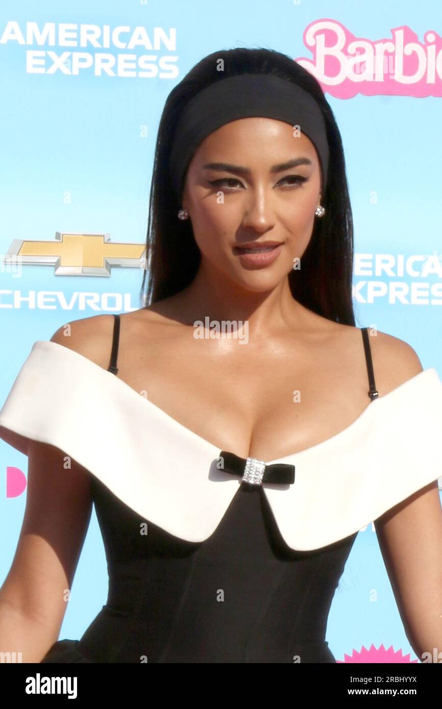 LOS ANGELES - JUL 9: Shay Mitchell at the Barbie World Premiere at the Shrine Auditorium on July ...