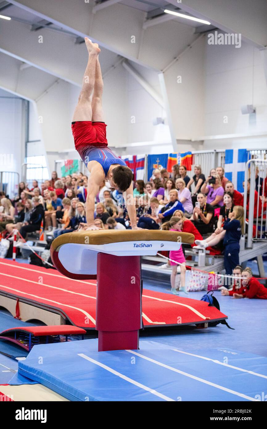 The individual all-around gymnastics competition at the Inter Island ...