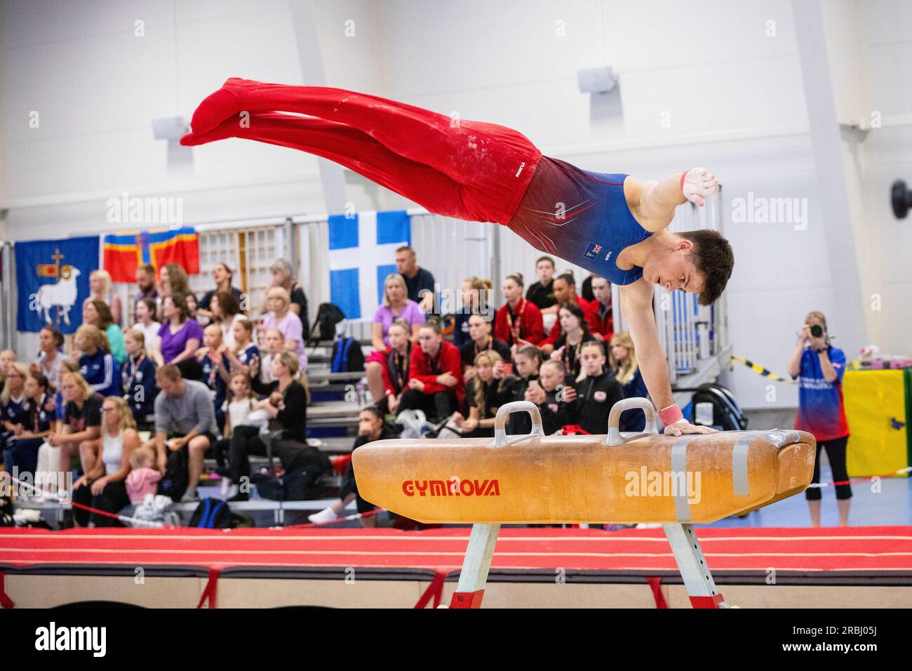 The individual all-around gymnastics competition at the Inter Island ...