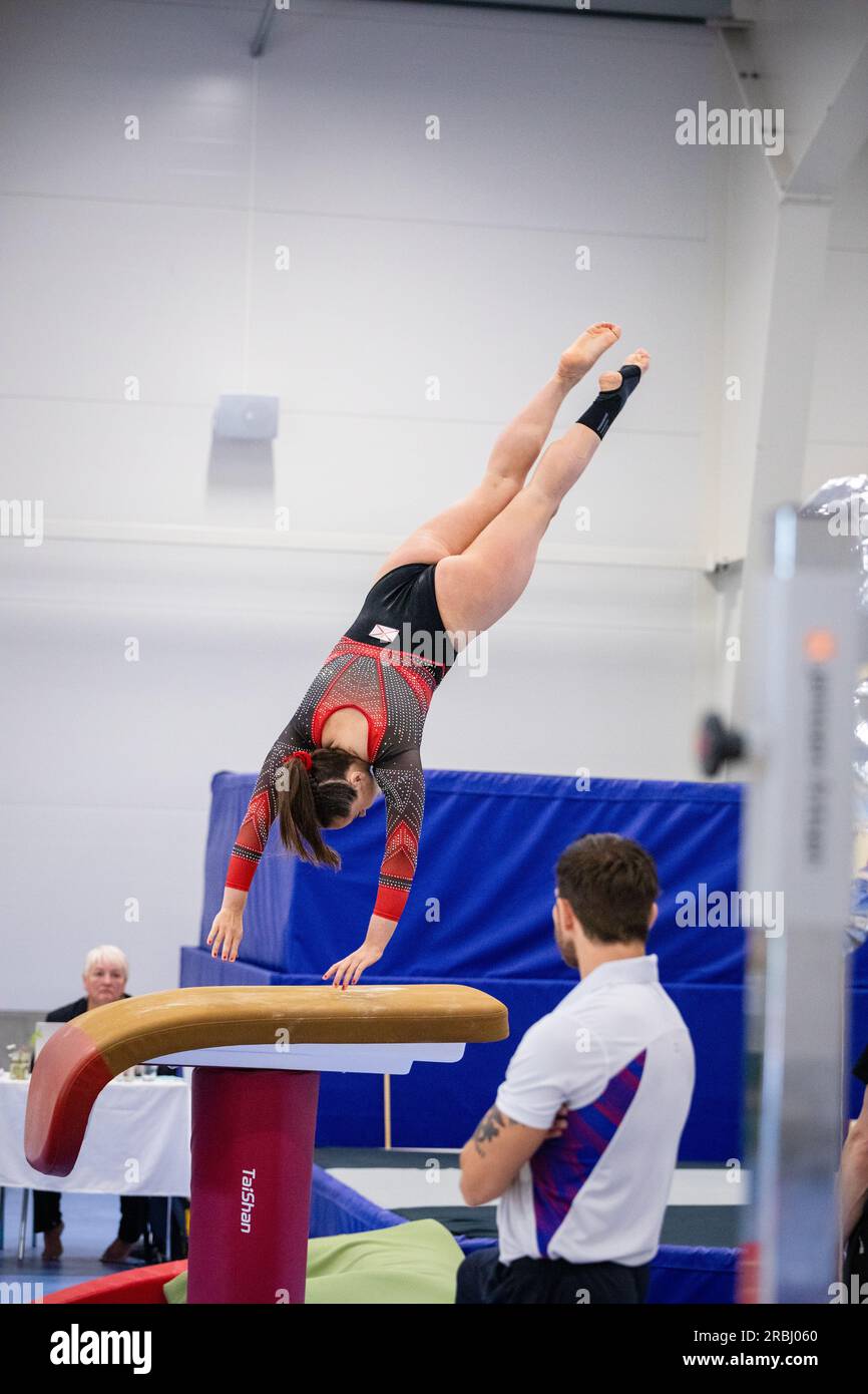 The individual all-around gymnastics competition at the Inter Island ...