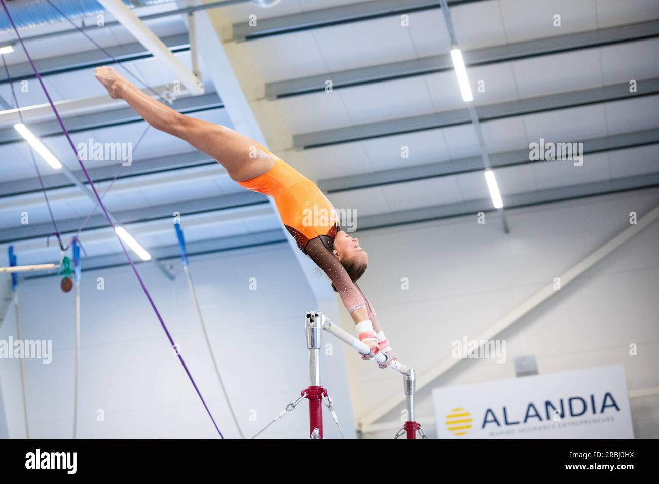 The individual all-around gymnastics competition at the Inter Island ...