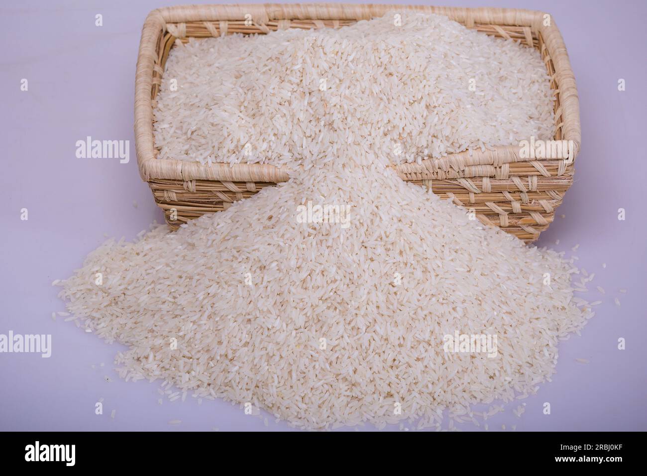 Rice grains raw white on the floor Stock Photo - Alamy