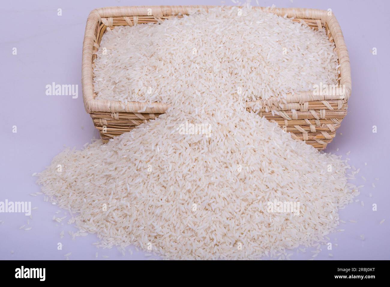 Rice grains raw white on the floor Stock Photo - Alamy