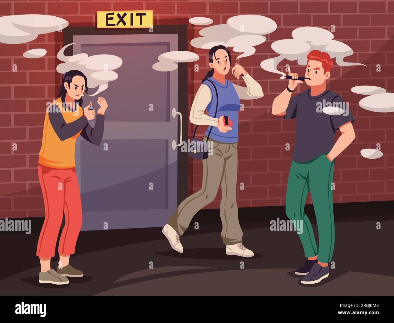Cartoon cigarette hi-res stock photography and images - Alamy