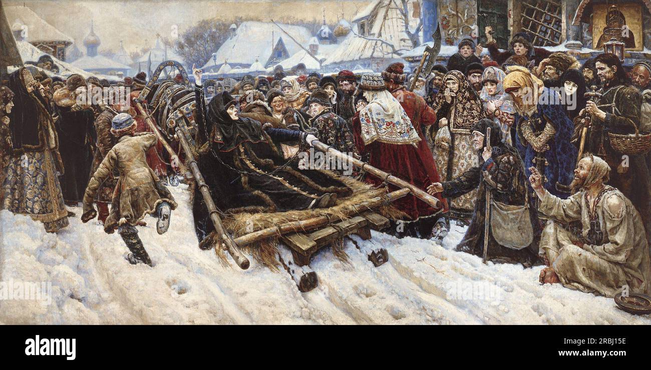 The boyarynya morozova vasily surikov hi-res stock photography and ...