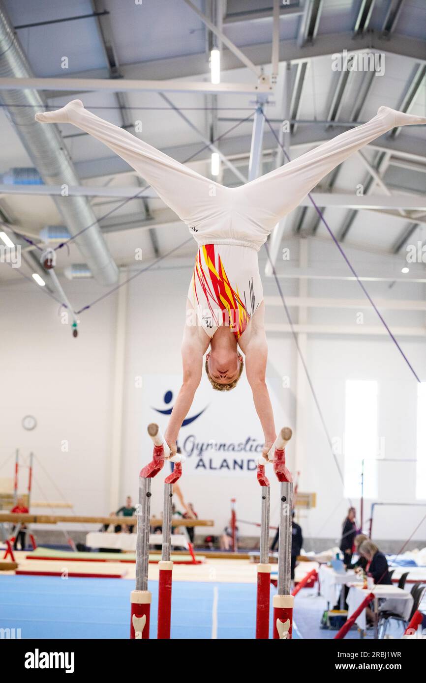 The individual all-around gymnastics competition at the Inter Island ...