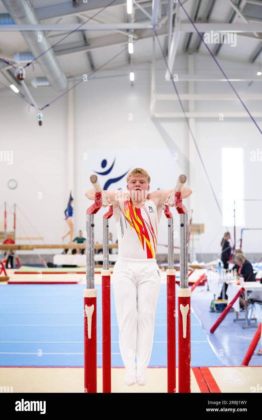The individual all-around gymnastics competition at the Inter Island ...