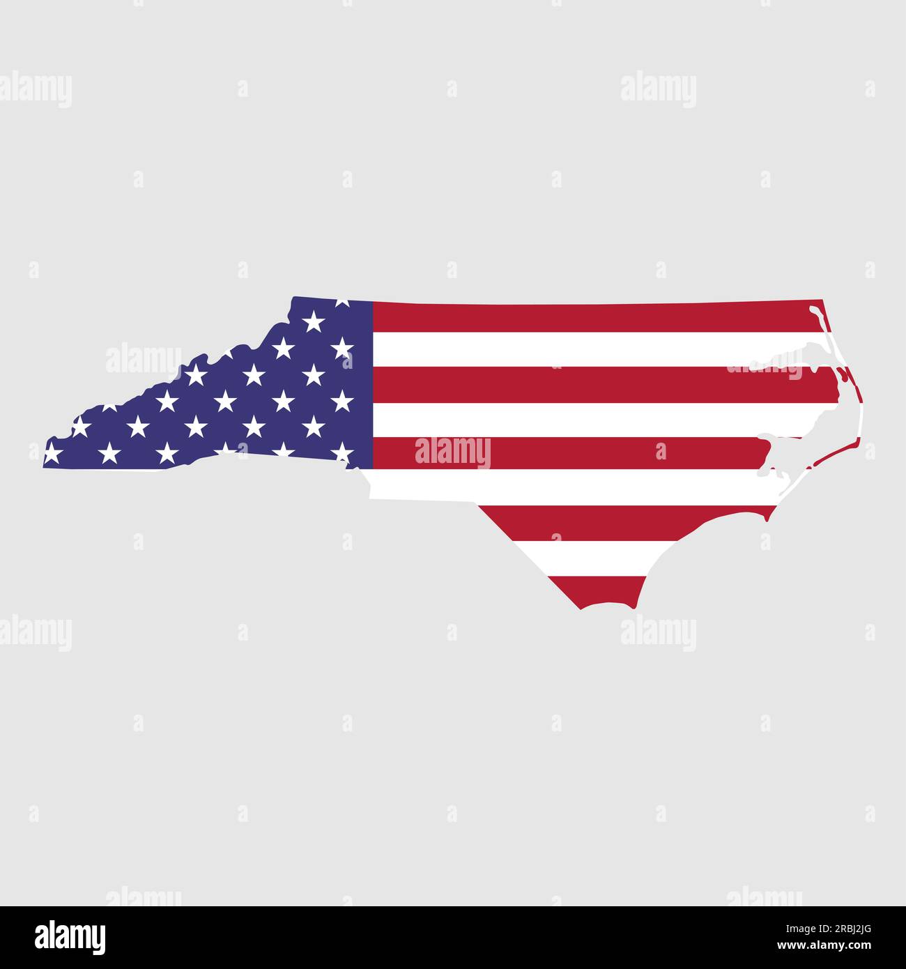 North Carolina map shape, united states of america. Flat concept symbol ...