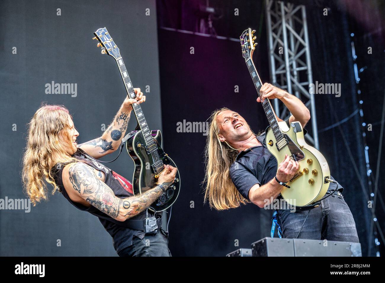 Oslo, Norway. 23rd, June 2023. The Norwegian hard rock band Audrey ...