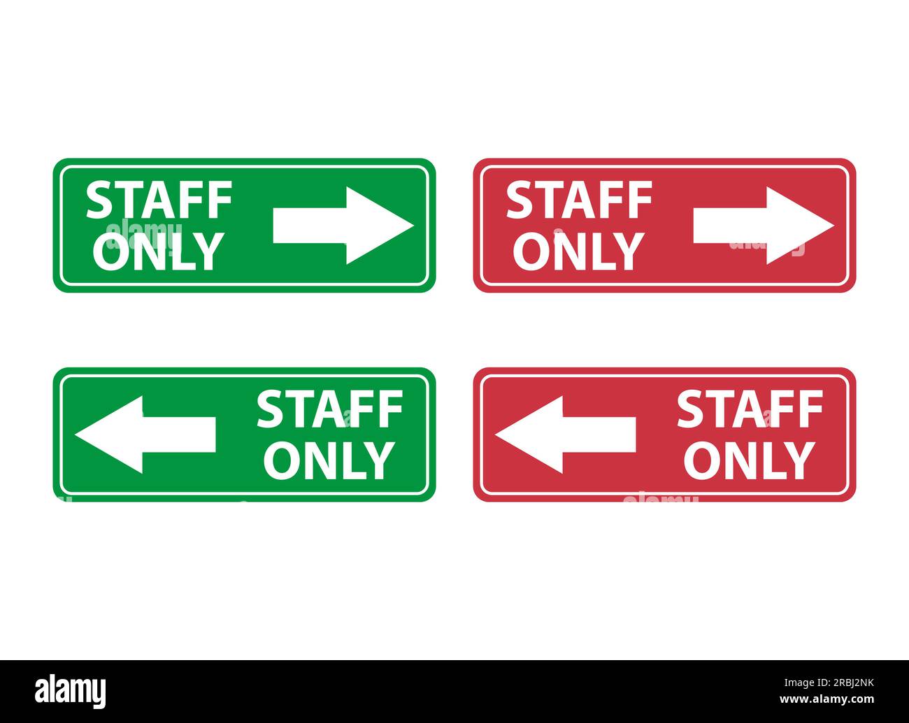 Set of Only staff icon, danger zone symbol, safety entry person sign ...