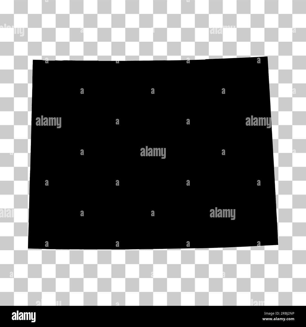 Wyoming map shape, united states of america. Flat concept icon symbol ...