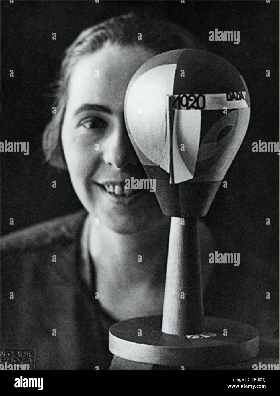 Self-portrait with Dada-Kopf (Dada Head) 1920 by Sophie Taeuber-Arp ...