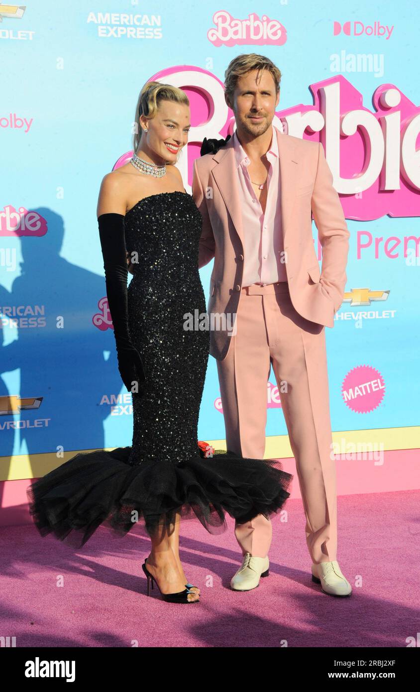 Los Angeles, CA. 9th July, 2023. Margot Robbie, Ryan Gosling at ...