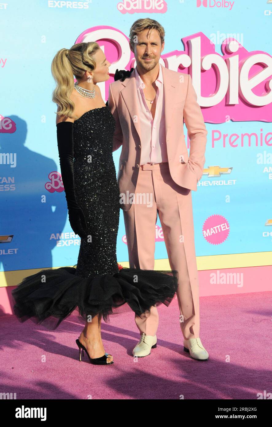 Los Angeles, CA. 9th July, 2023. Margot Robbie, Ryan Gosling at ...