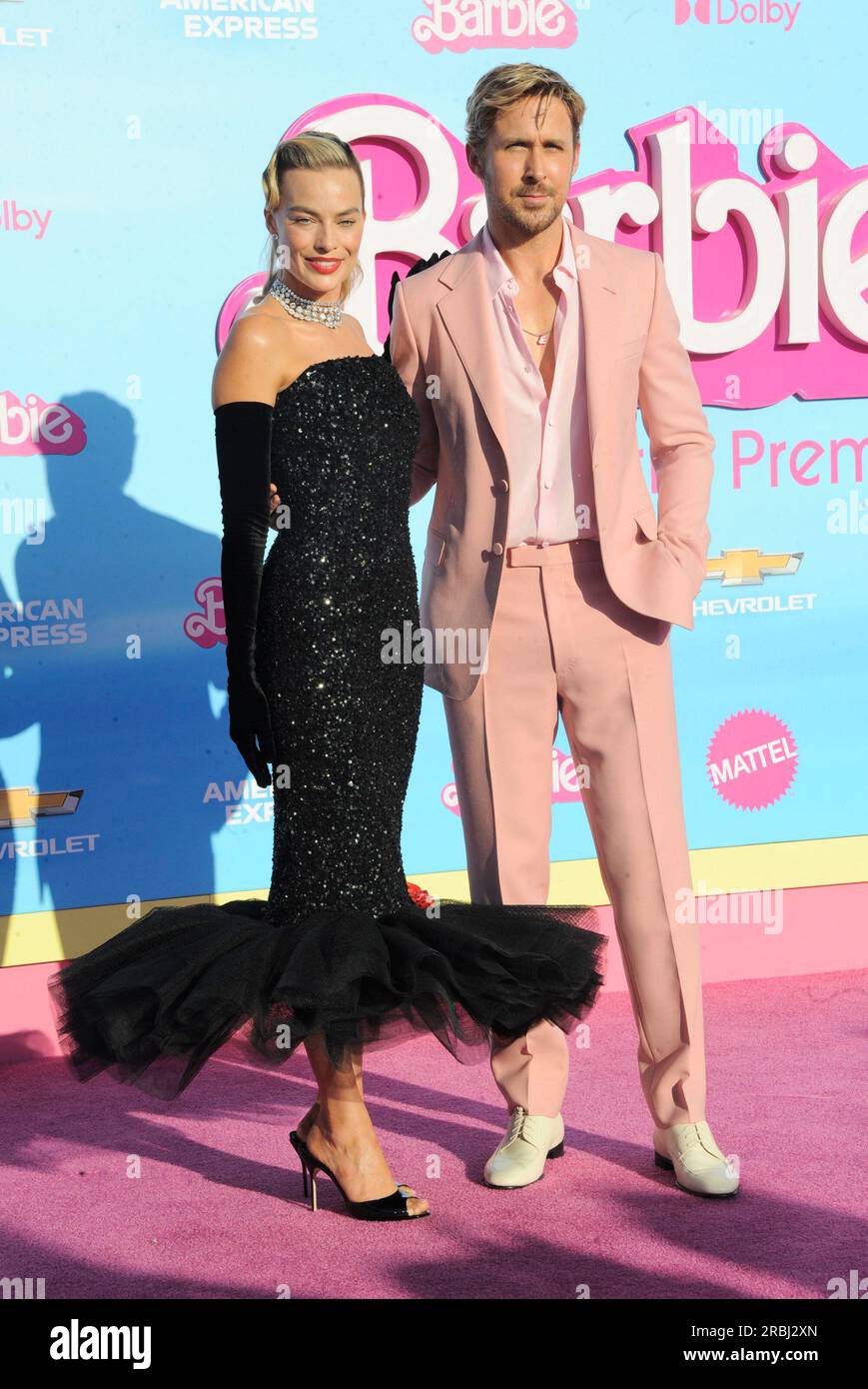 Los Angeles, CA. 9th July, 2023. Margot Robbie, Ryan Gosling at ...