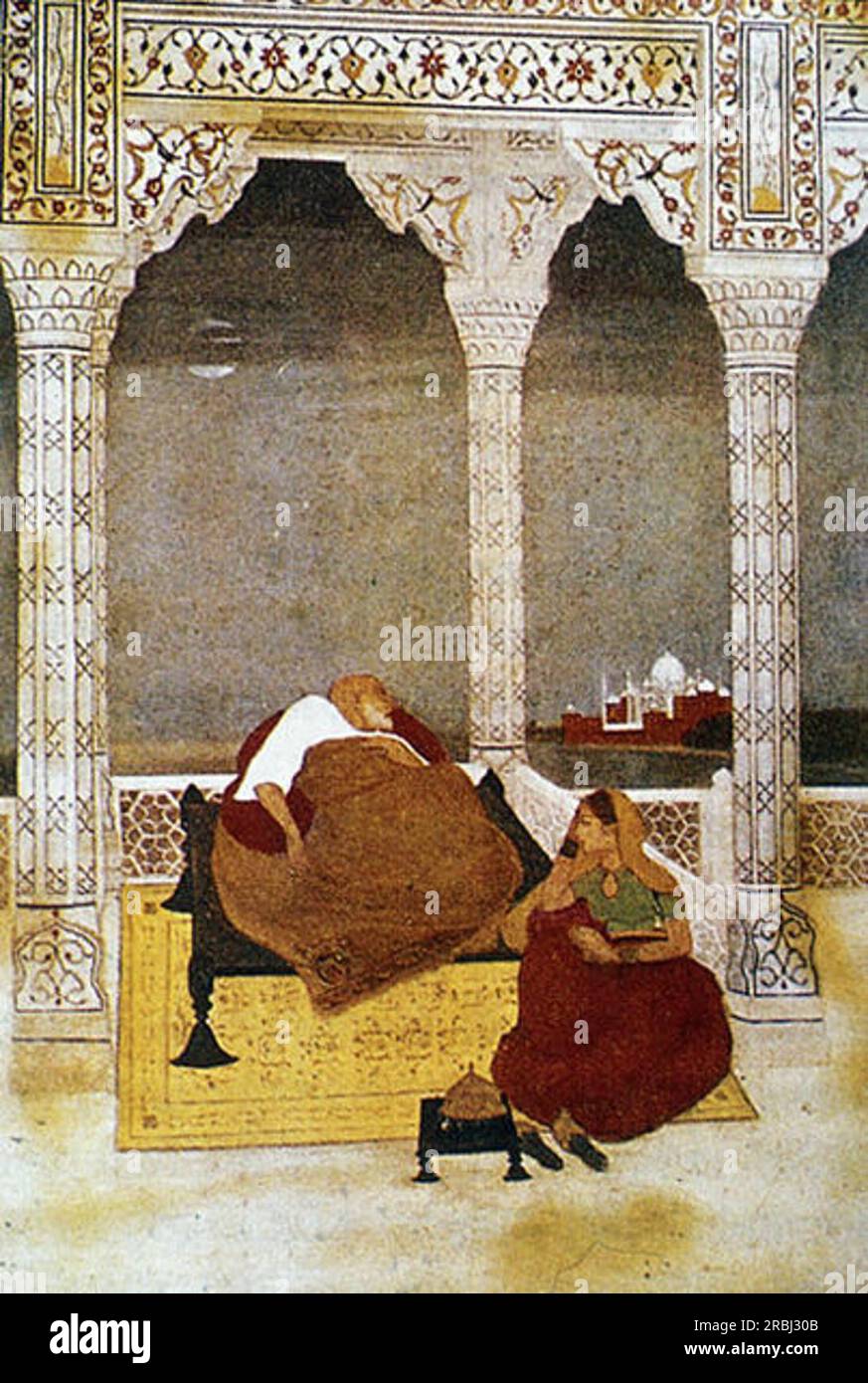 The Passing of Shah Jahan 1902 by Abanindranath Tagore Stock Photo - Alamy