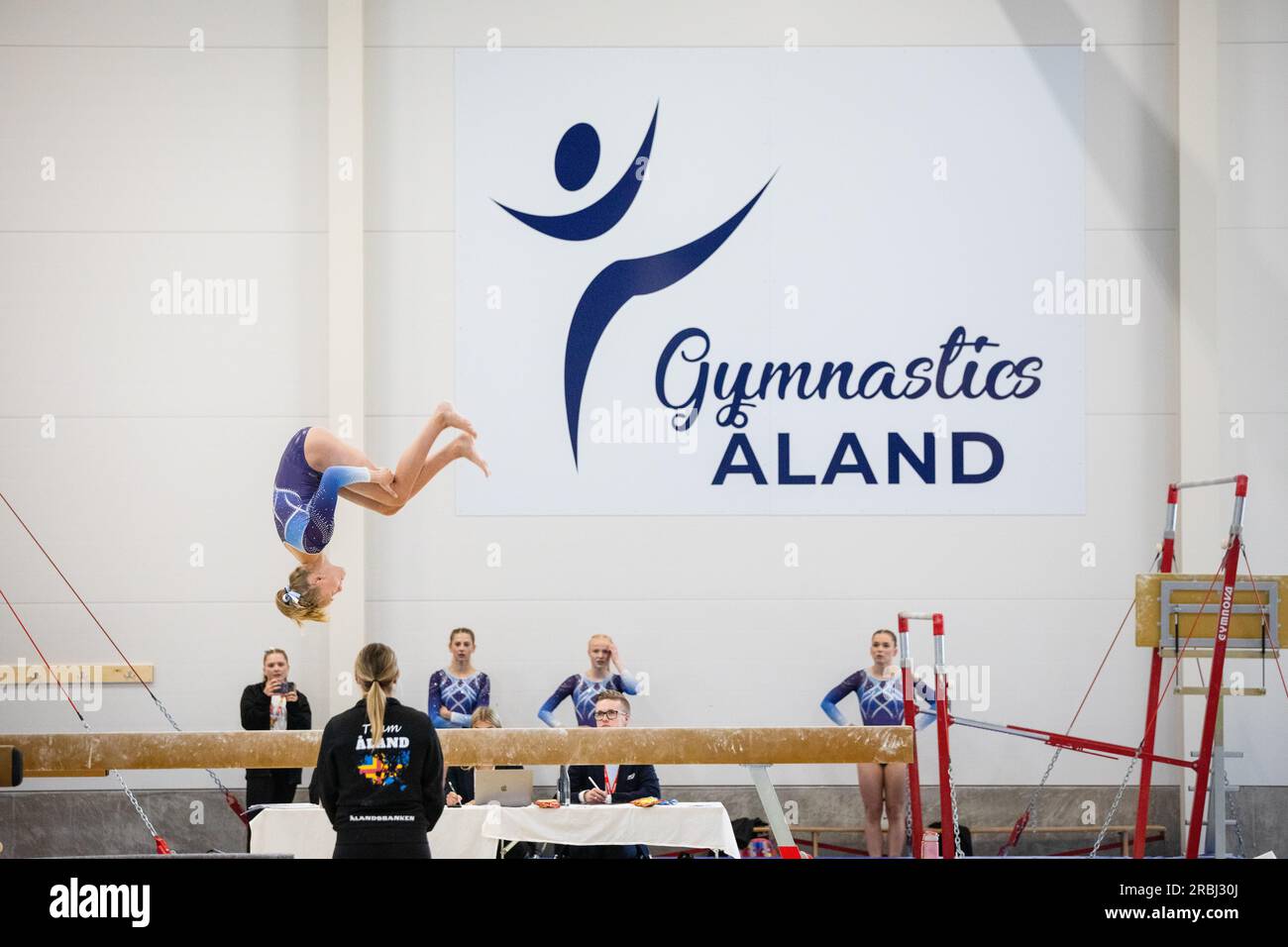 The individual all-around gymnastics competition at the Inter Island ...