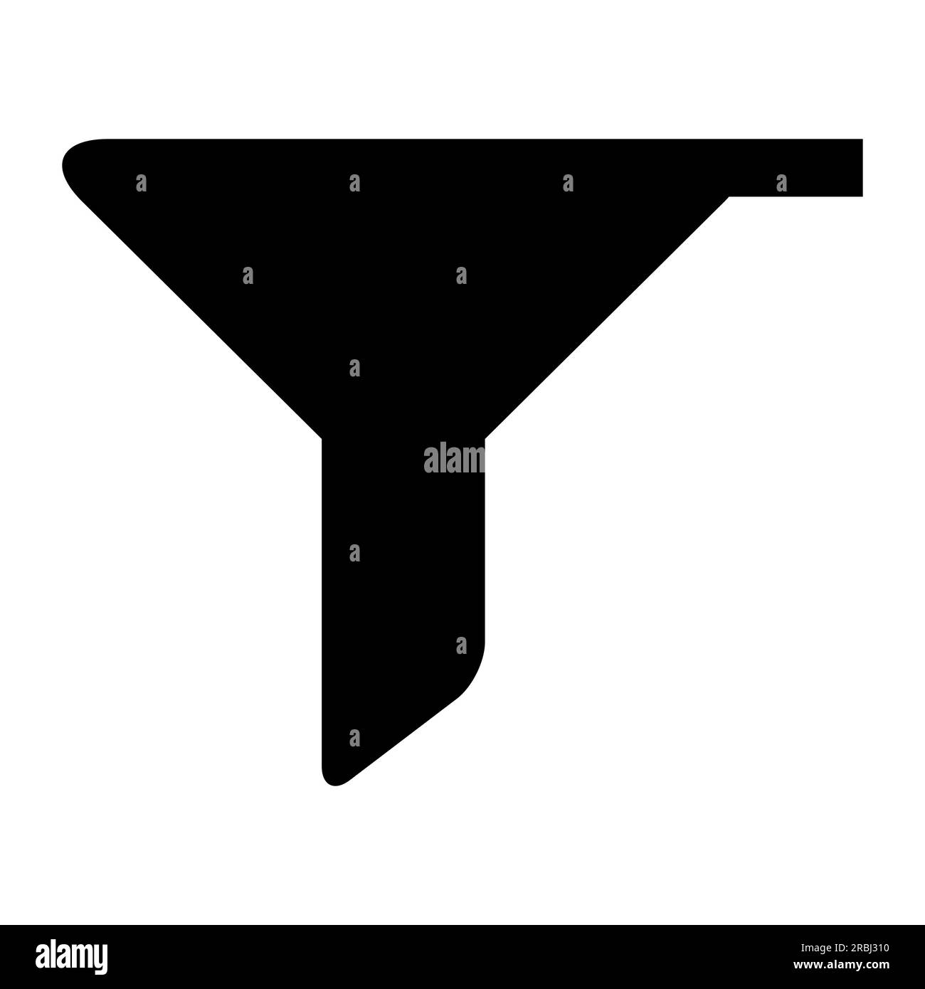 Filter button web shape icon, flat filtering symbol, funnel sign vector ...