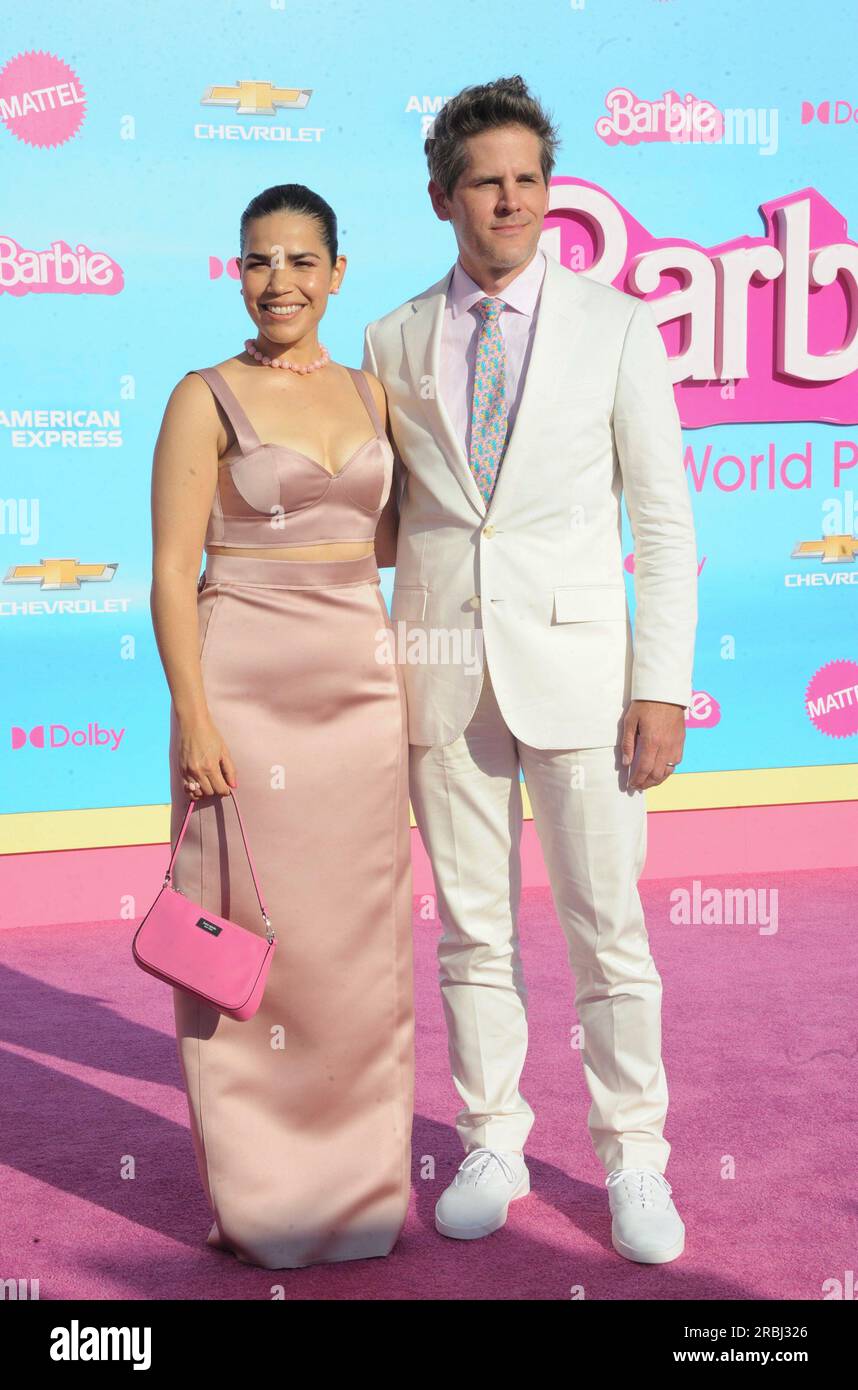 Los Angeles, CA. 9th July, 2023. Ryan Piers Williams, America Ferrera ...