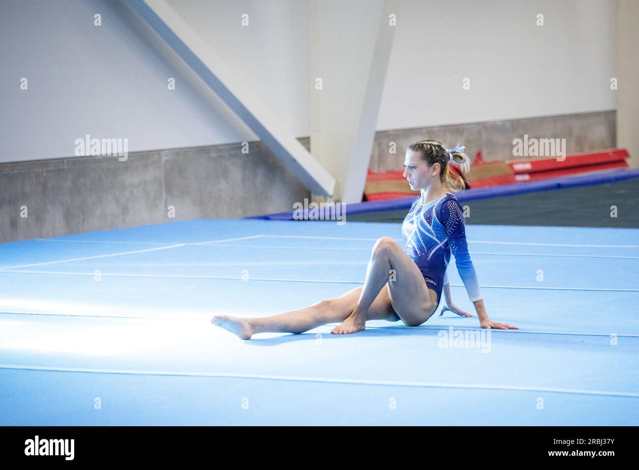 The individual all-around gymnastics competition at the Inter Island ...