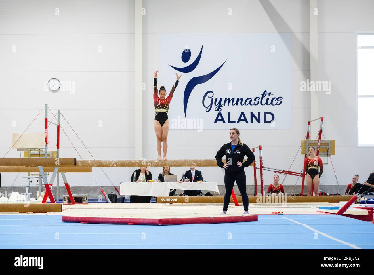 The individual all-around gymnastics competition at the Inter Island ...