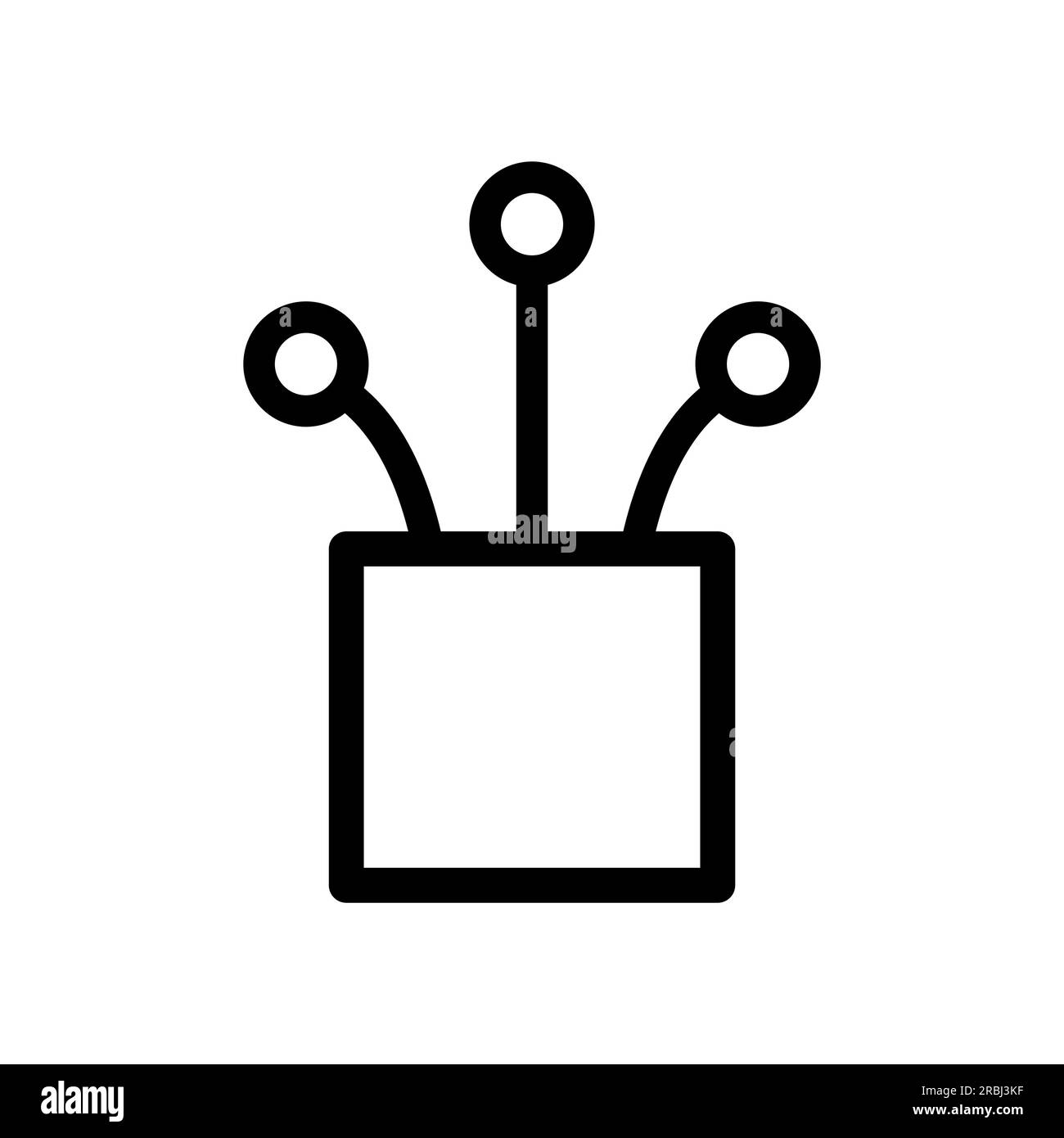 Optical cable icon, technology information wire web network, digital ...