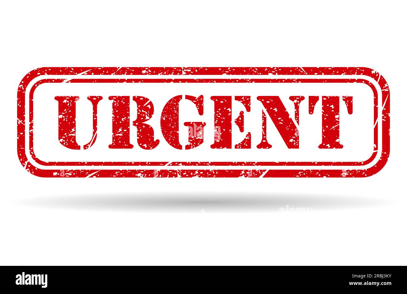 Urgent stamp symbol shadow, label sticker sign button, text banner ...
