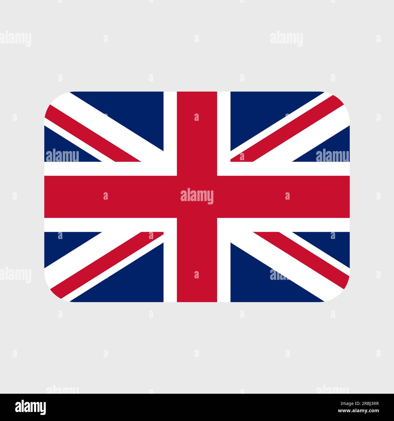 UK flag vector icons set in the shape of heart, star, circle and map ...