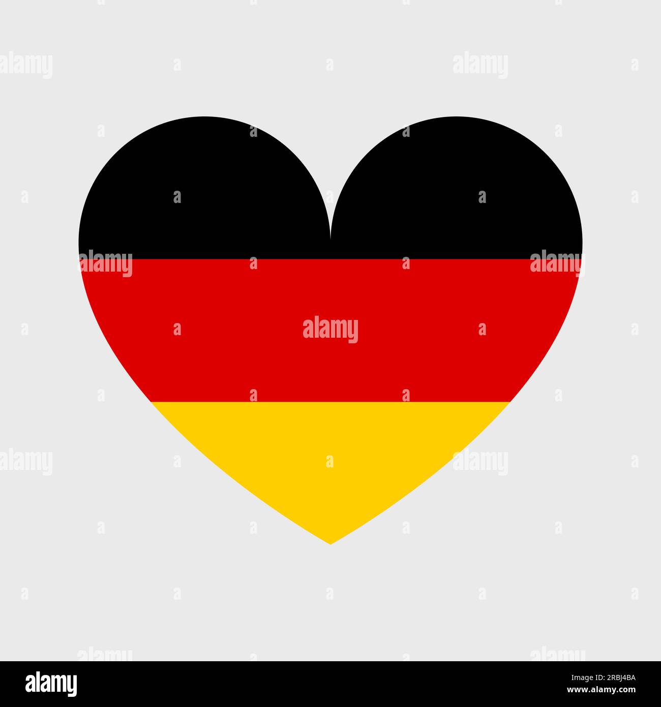 Germany flag vector icons set in the shape of heart, star, circle and ...