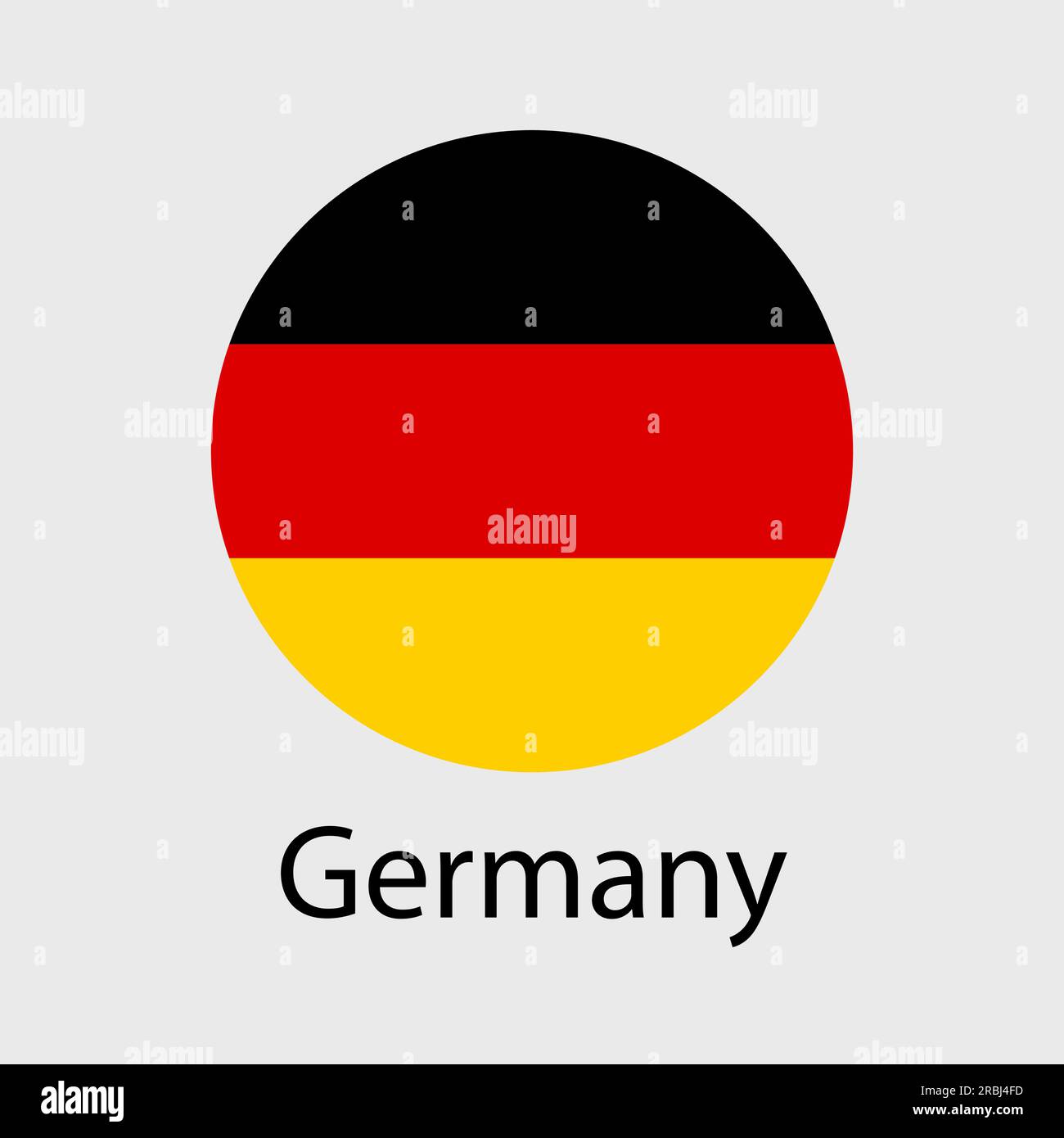 Germany flag vector icons set in the shape of heart, star, circle and ...