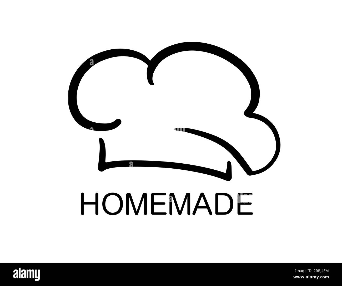 Chef Hat Line Art Drawing Icon Cooking Logo Design Stock Vector Image ...