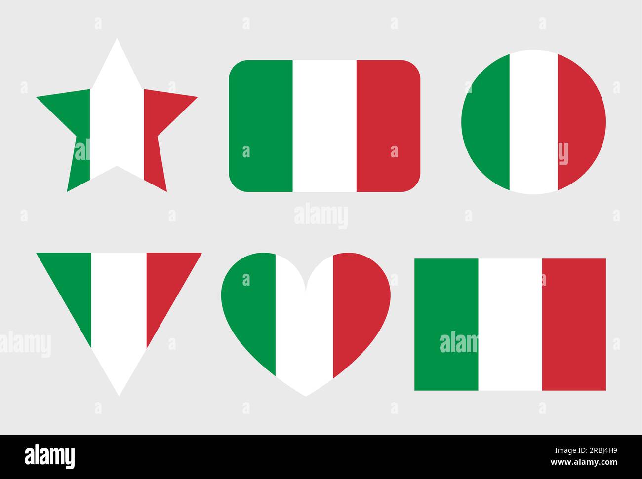 Italia flag button icon Stock Vector Images - Alamy