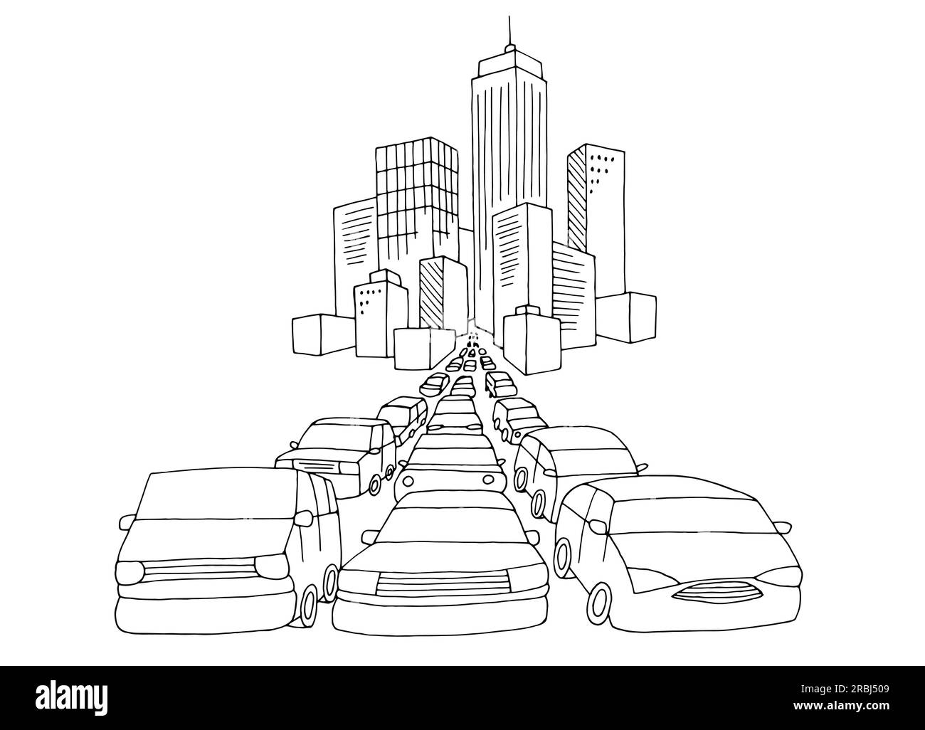 Traffic Jam Clipart Black And White at Kayla Chirnside blog
