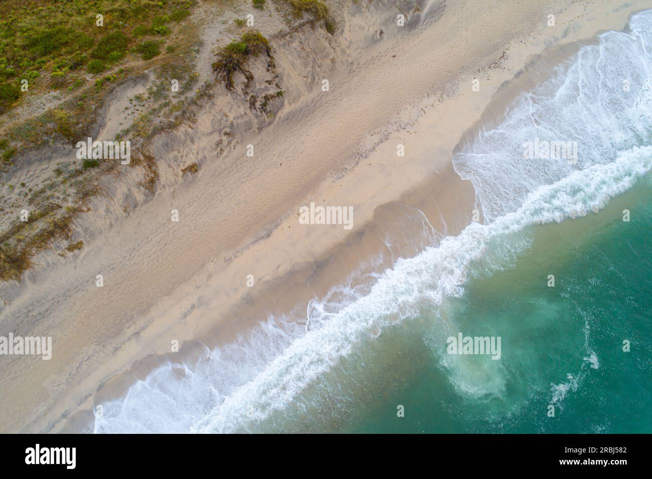 zenithal aerial view of a beach shore Stock Photo - Alamy