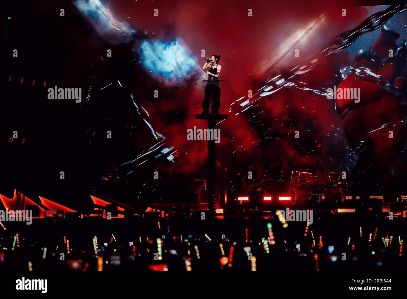 Chinese rapper and singer-songwriter Wang Linkai holds concert in ...