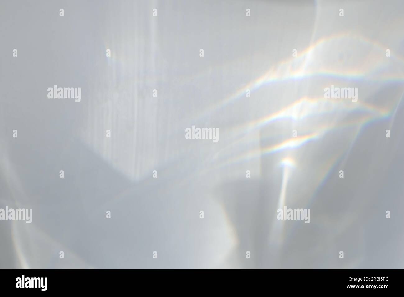 Crystal prism rainbow light refraction texture on white background ...