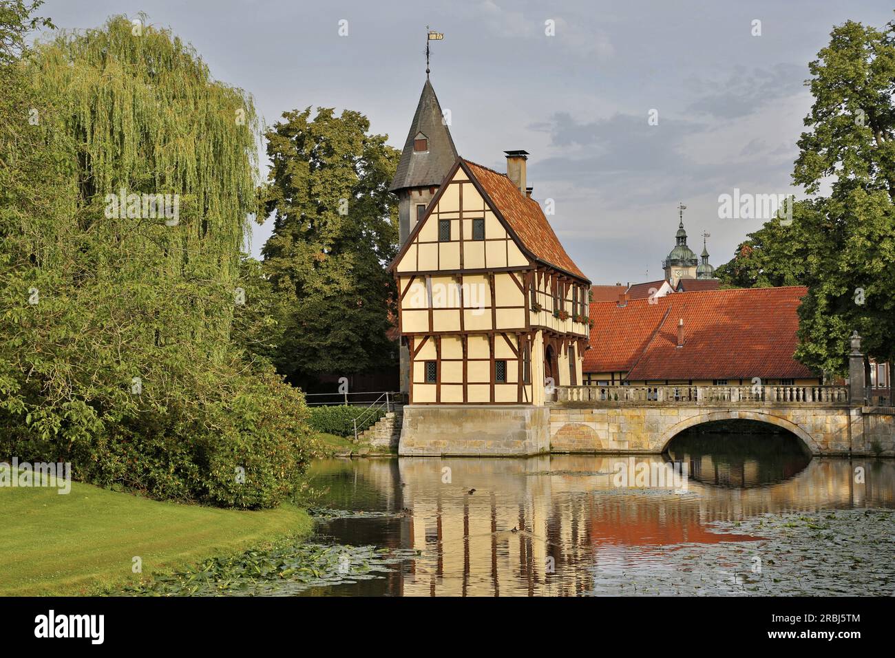 Gate house and bridge over the Graefte of Steinfurt castle , Steinfurt ...