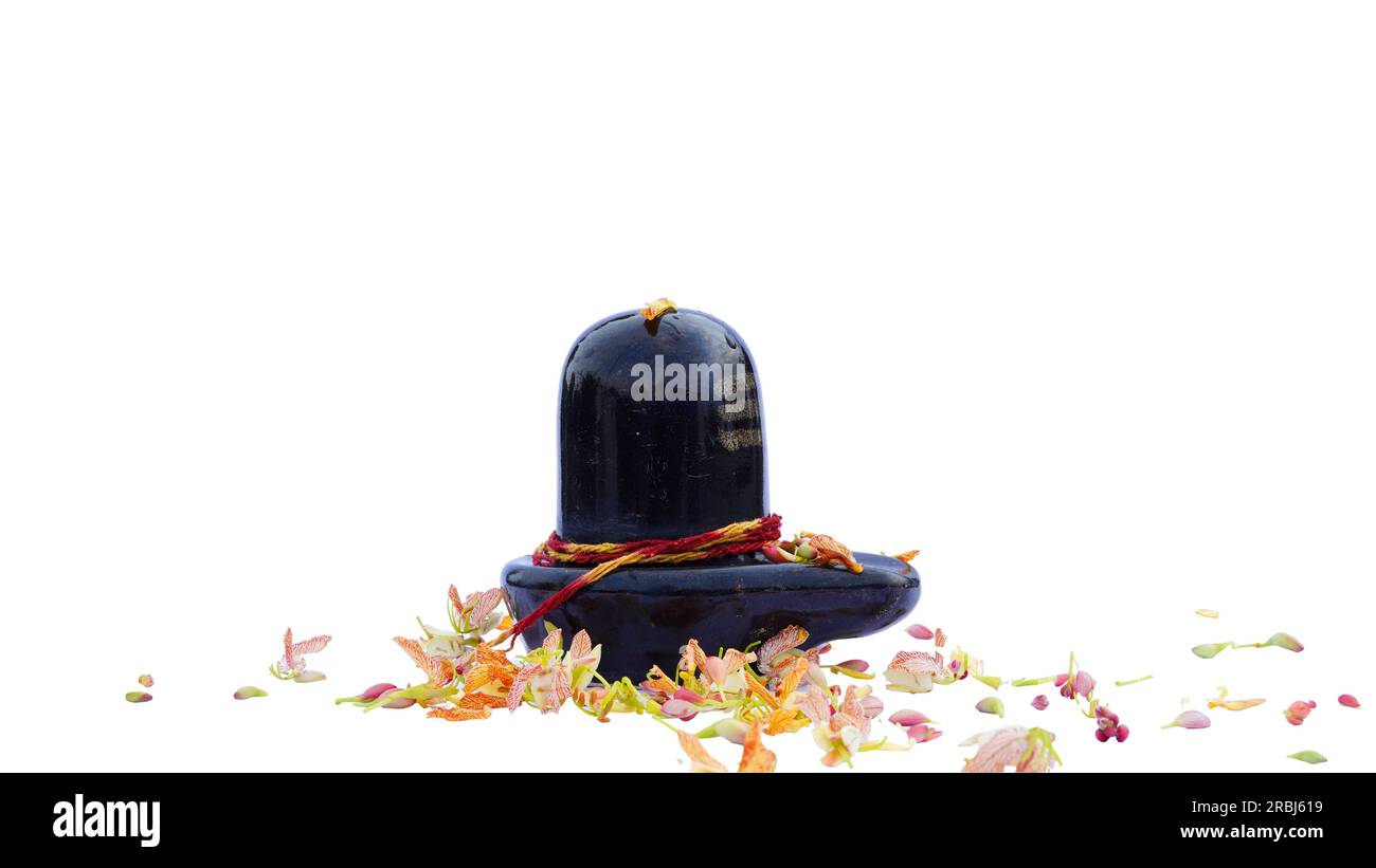 Closeup of Shiva Linga statue,a symbol or Icon of Hindu God Shiva used ...