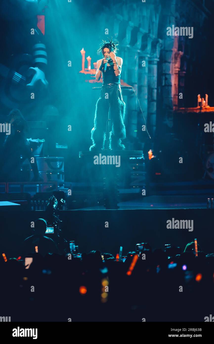 Chinese rapper and singer-songwriter Wang Linkai holds concert in ...