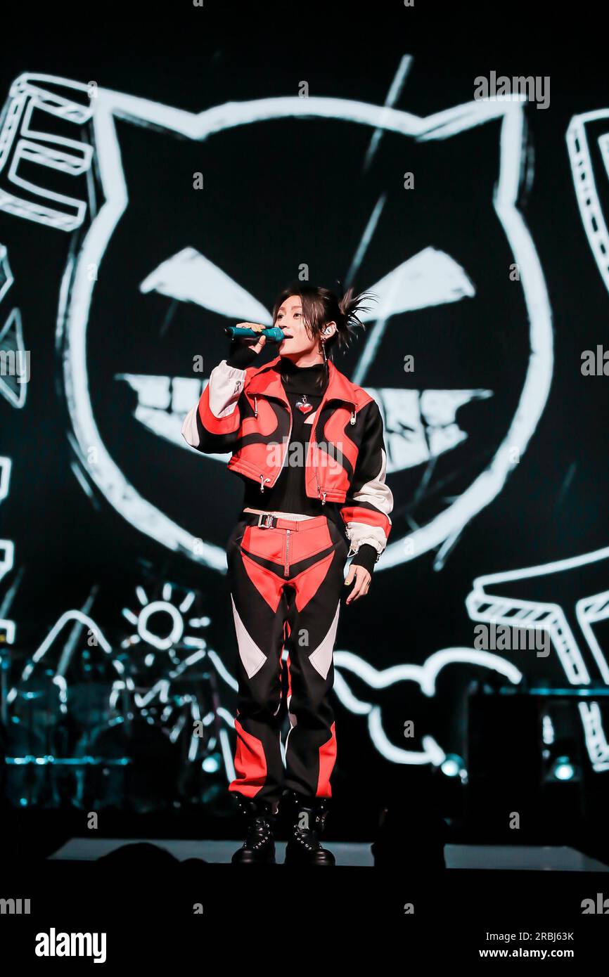 Chinese rapper and singer-songwriter Wang Linkai holds concert in ...