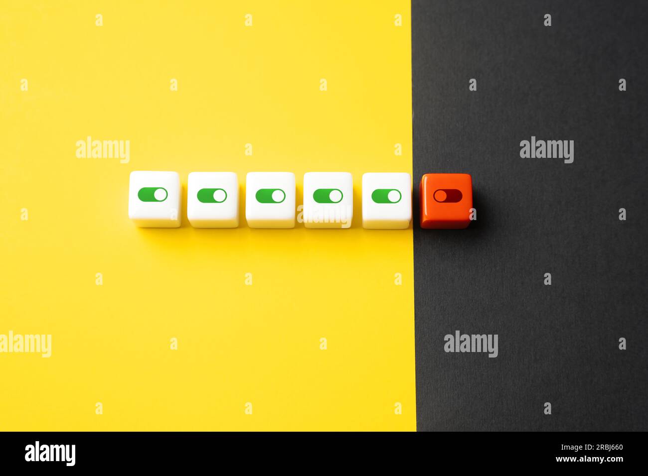 One Of The Switches Is Off The Enabled Switch Button Among Disabled