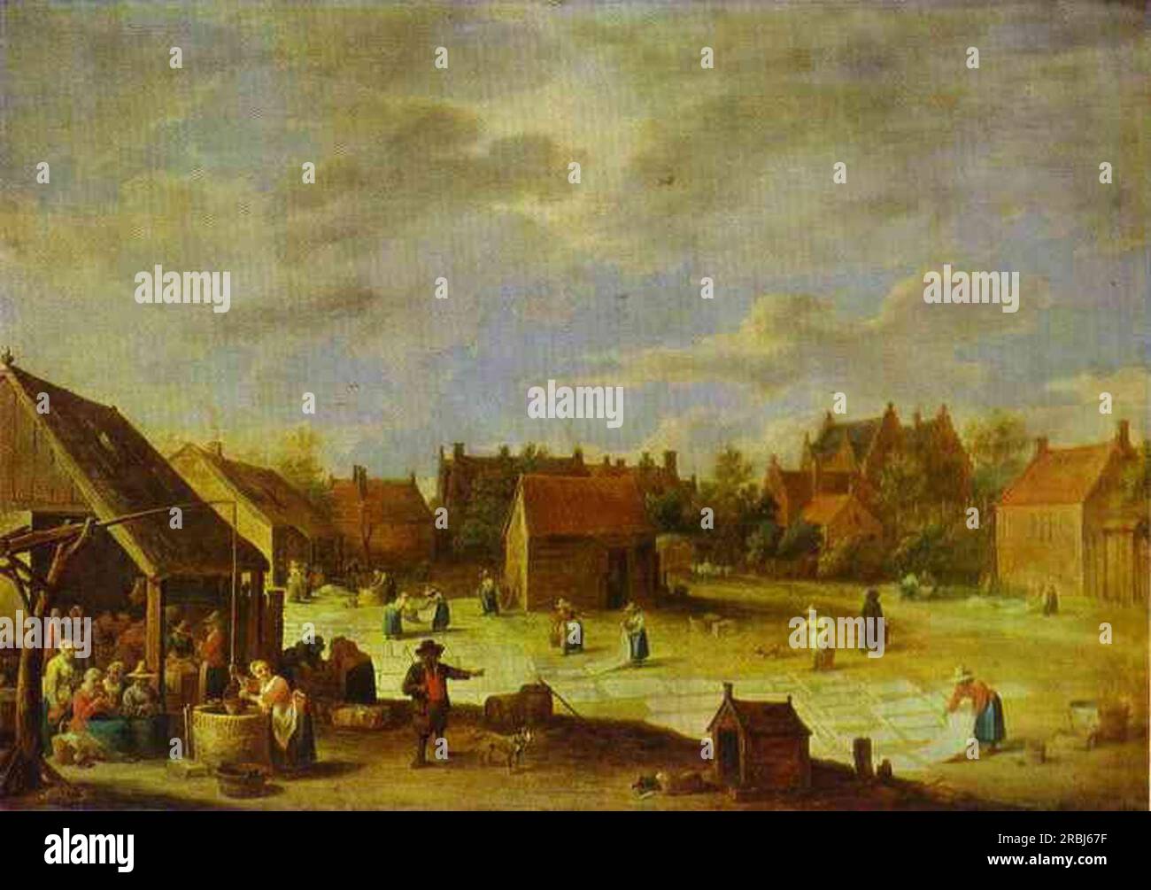 A Bleaching Ground by David Teniers the Younger Stock Photo - Alamy