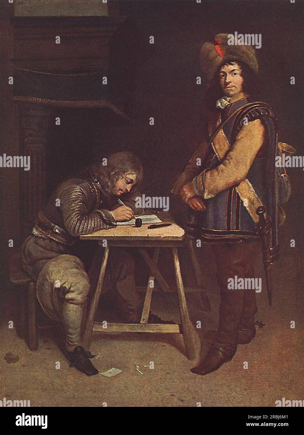 Officer writing a letter hi-res stock photography and images - Alamy