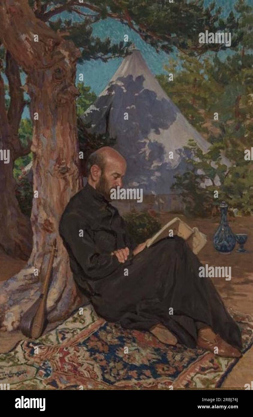Musicologist Komitas 1913 by Panos Terlemezian Stock Photo - Alamy