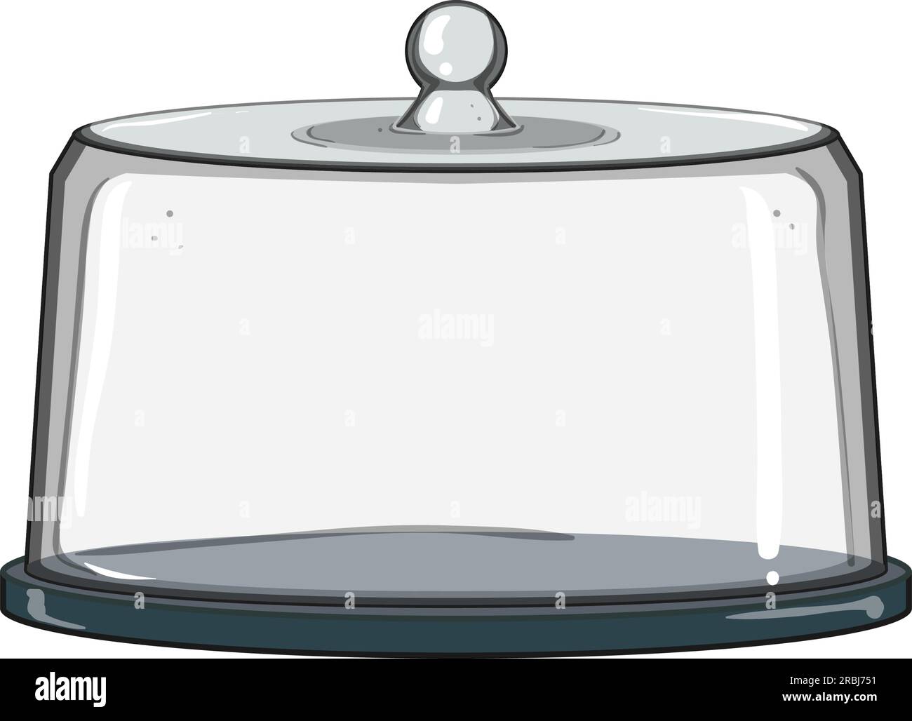 plate cake dome cartoon vector illustration Stock Vector Image & Art ...