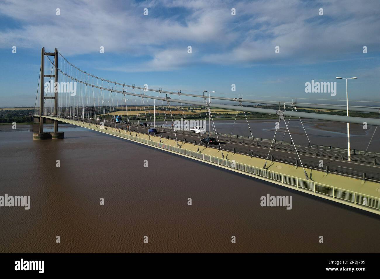 aerial view of Humber Bridge Stock Photo - Alamy